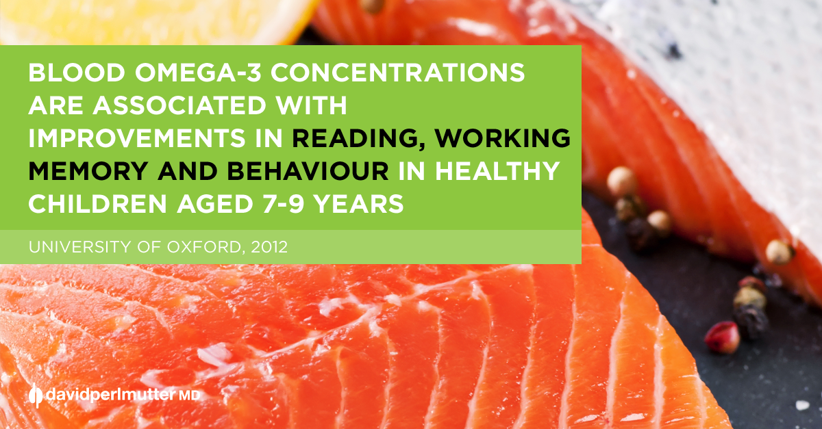 Blood Omega-3 Concentrations Are Associated With Reading, Working ...