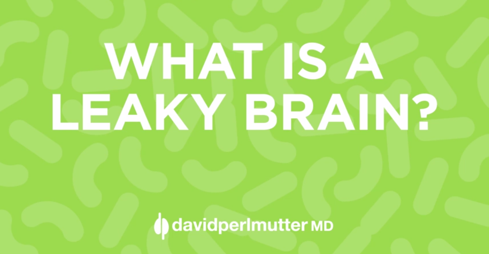 What on Earth is a Leaky Brain? - David Perlmutter M.D.